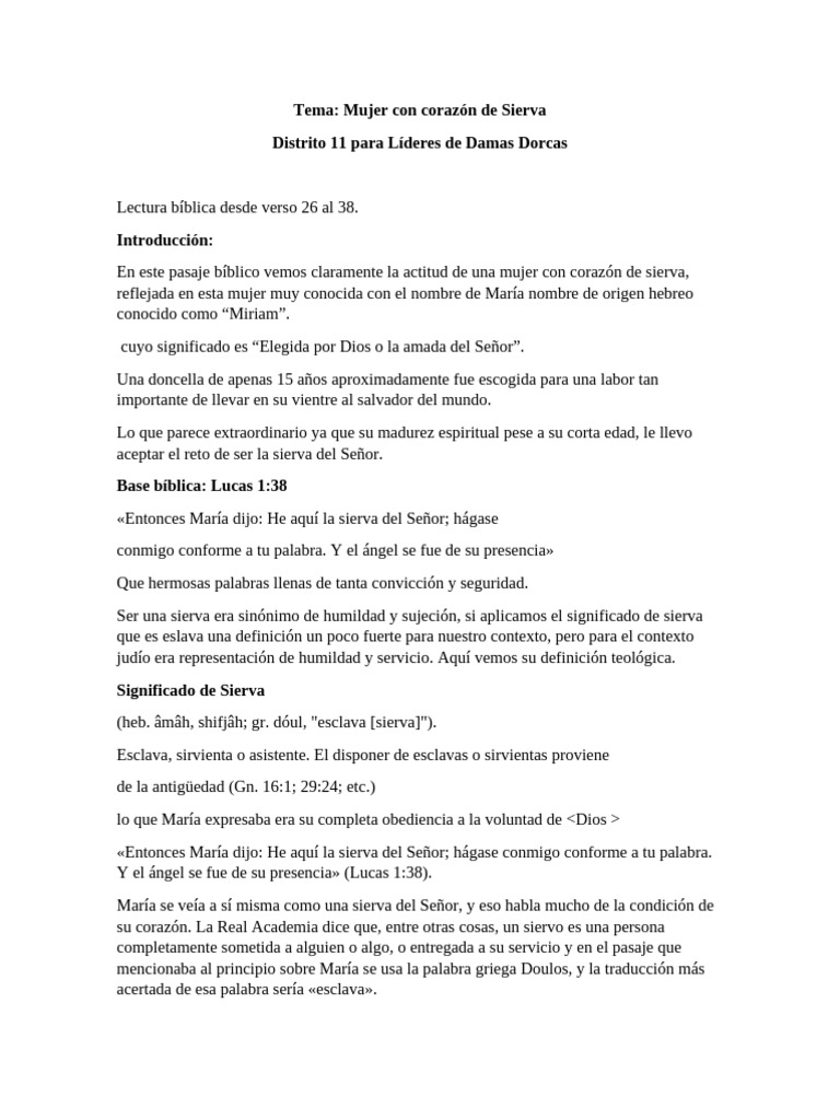 Mujer con Corazón de Sierva: María | PDF | María, madre de Jesús | Dios