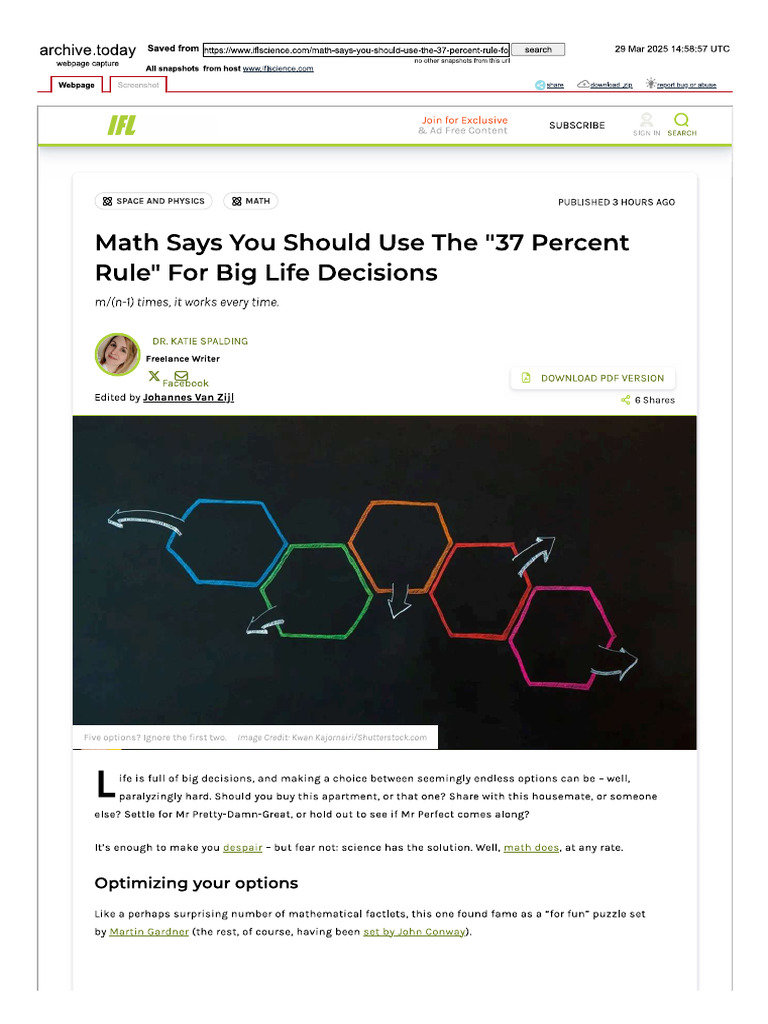 37 Percent Rule | PDF