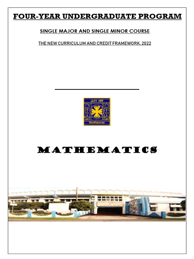 Next to Final Syllabus Revised FYUGP 2025 | PDF | Ring (Mathematics) | Integral