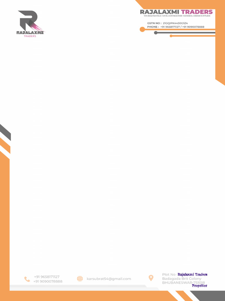 Rajalaxmi Letter Head | PDF