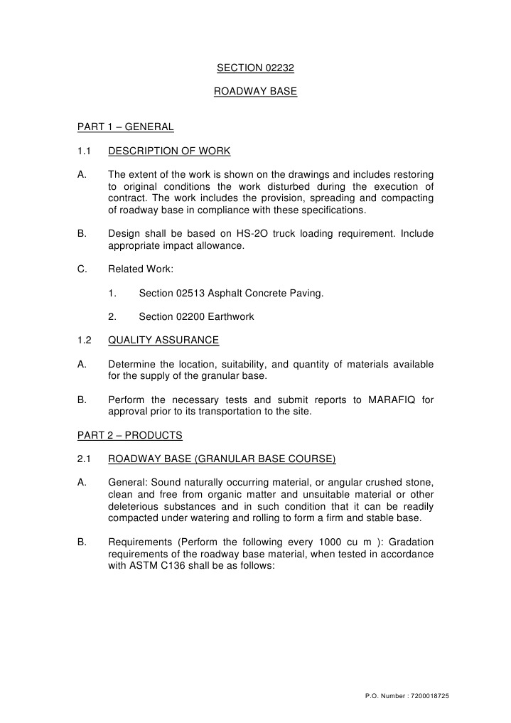 Roadway Base | PDF | Engineering Tolerance | Road Surface