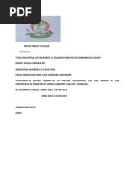 KSG Baringo Campus Training Calendar 2025 2026 | PDF