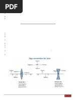 Lens Sign Conventions Explained | PDF | Optics | Light