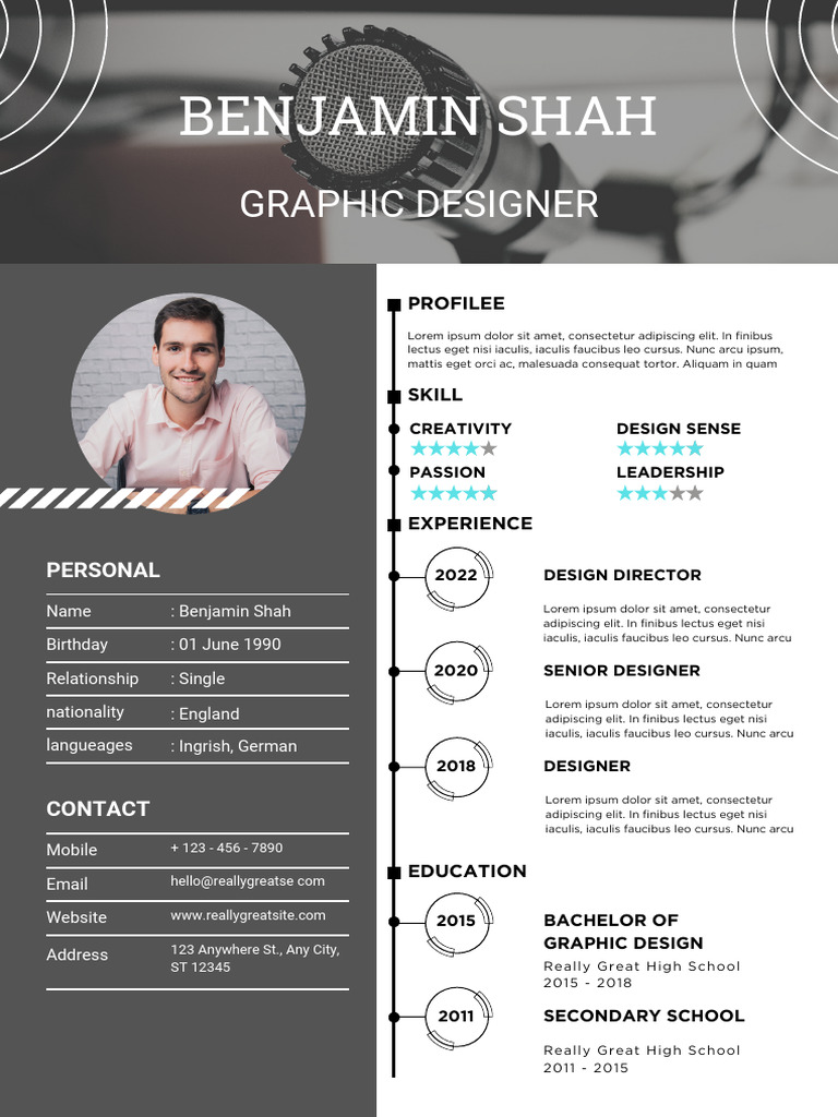Benjamin Shah: Graphic Designer CV | PDF