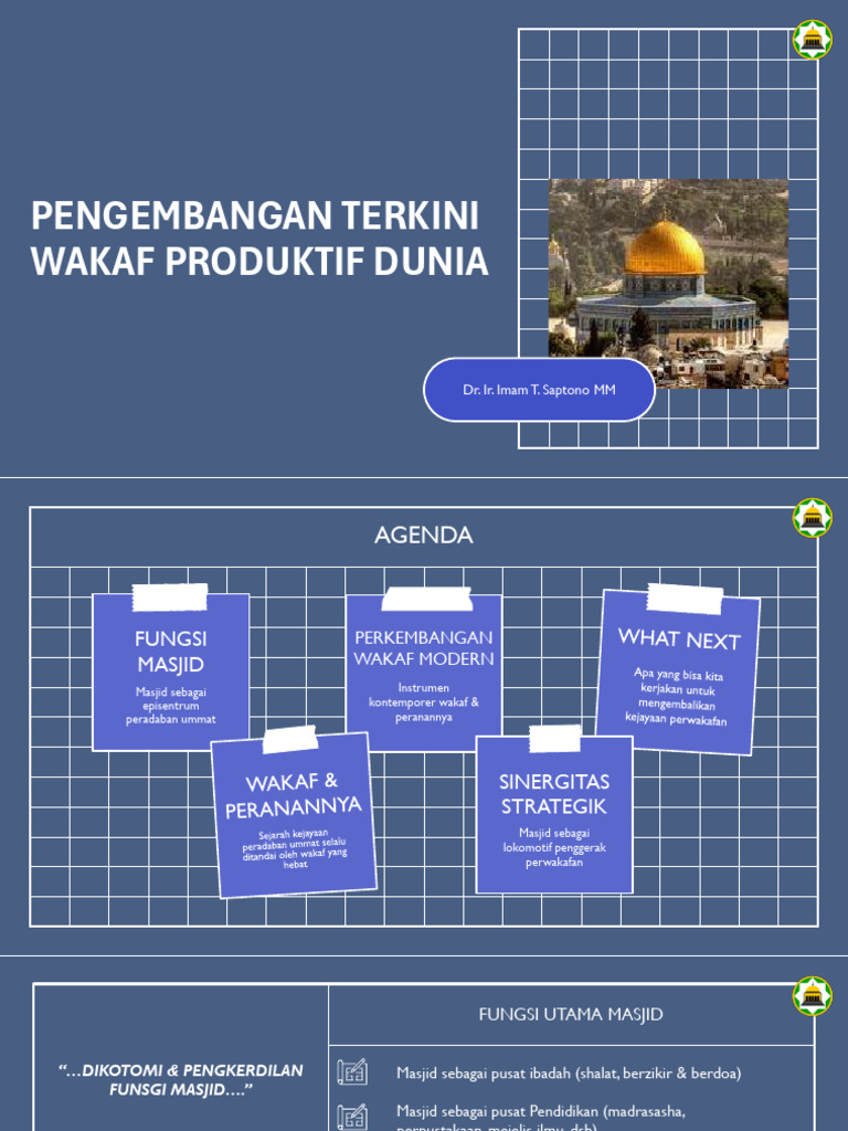 Pengembangan Wakaf Produktif DMI | PDF