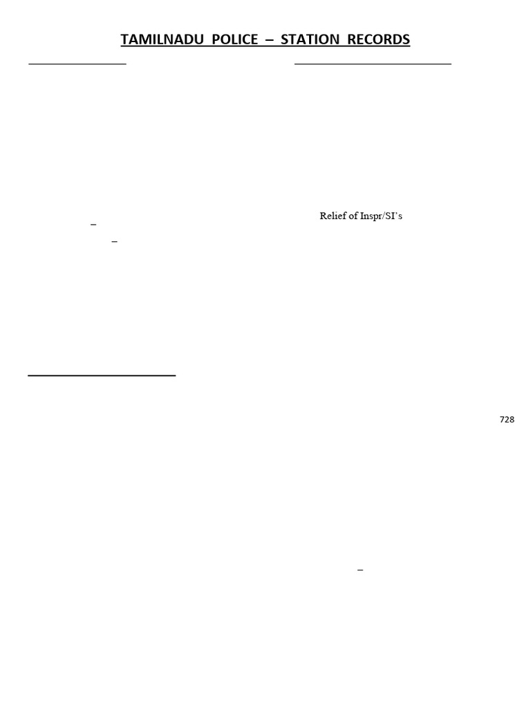 Tamil Nadu Police Station Records | PDF | Emergency Services | Crime ...