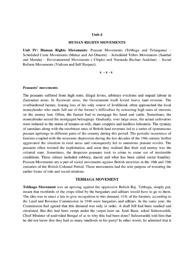 Human Rights Unit 4 | PDF