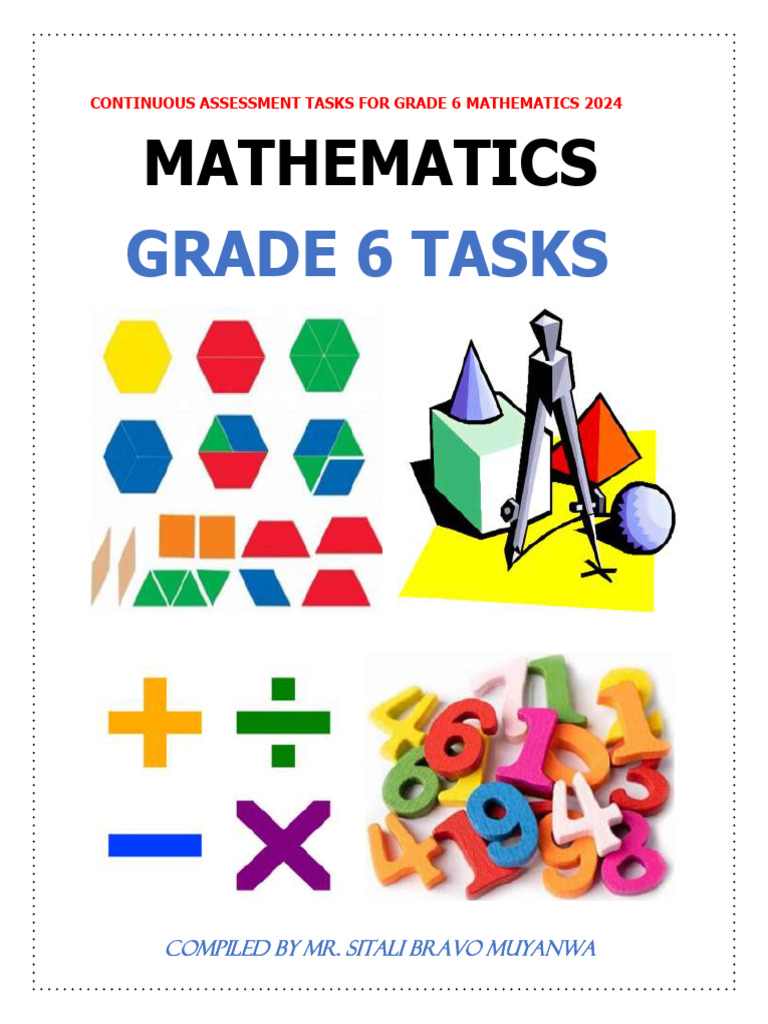 New Maths Grade 6 Tasks 2024 | PDF | Numbers | Multiplication