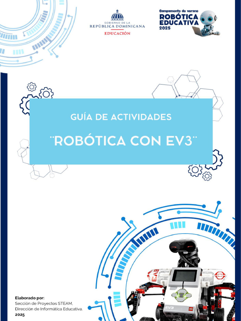 Guía de Actividades - Robótica Con Lego EV3 | PDF | Robot | Robótica