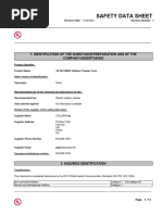 Zonrox Bleach Safety Data Sheet | PDF | Chlorine | Safety