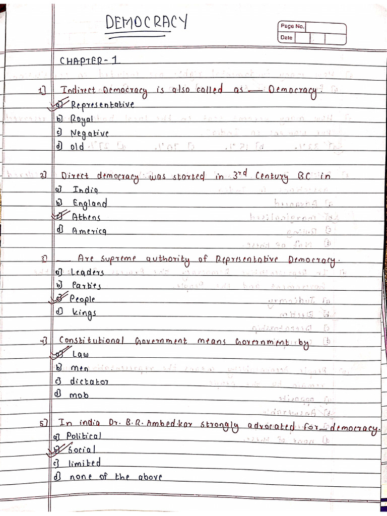 Democracy Questions | PDF