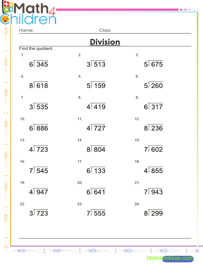Long Division With Remainder 002 | PDF