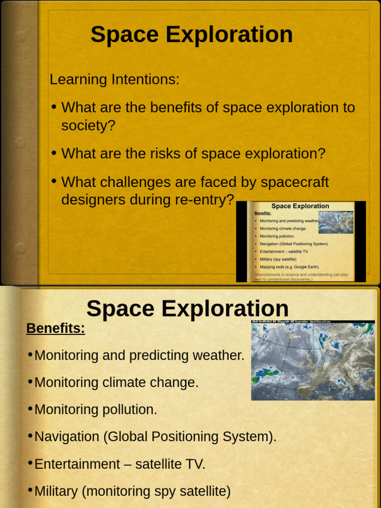 Benefits and Challenges of Space Exploration | PDF | Atmospheric Entry ...
