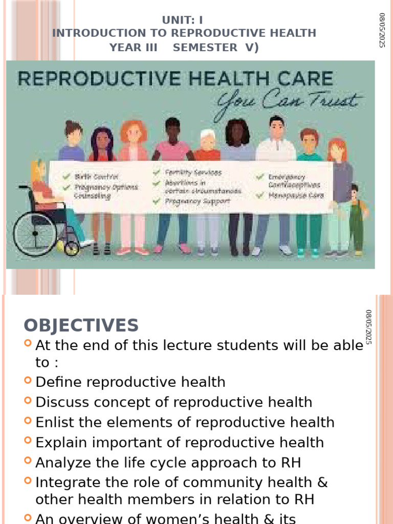 Introduction Reproductive Health Semeter V (2025) New | PDF | Maternal ...