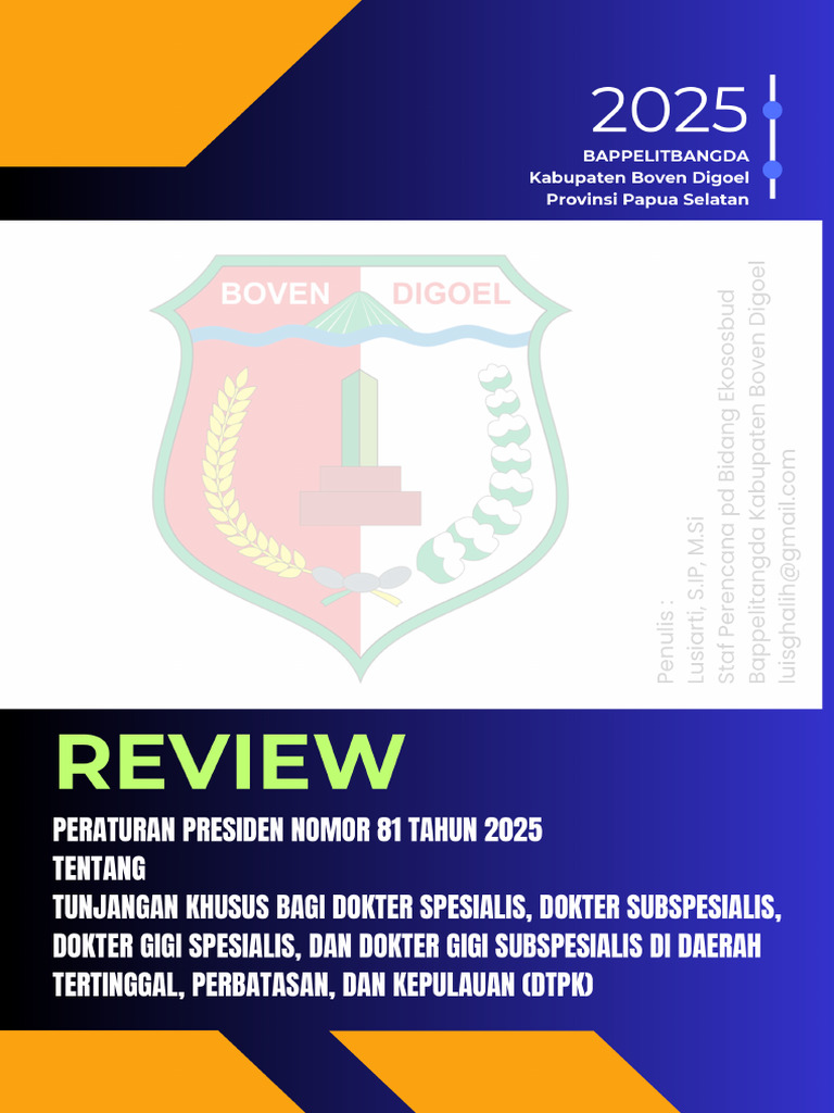 LUSIARTI _Review Perpres 81 Tahun 2025 Tentang Tunjangan Khusus Bagi ...