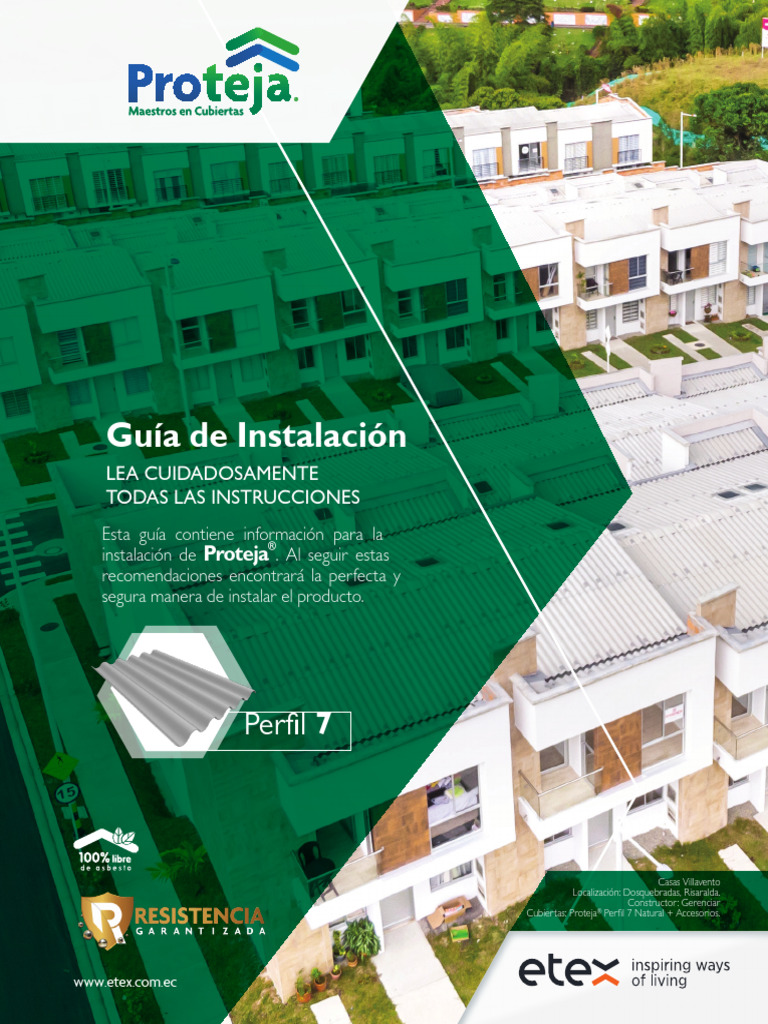 Instalación Segura de Cubiertas Proteja® | PDF | Ventilación ...