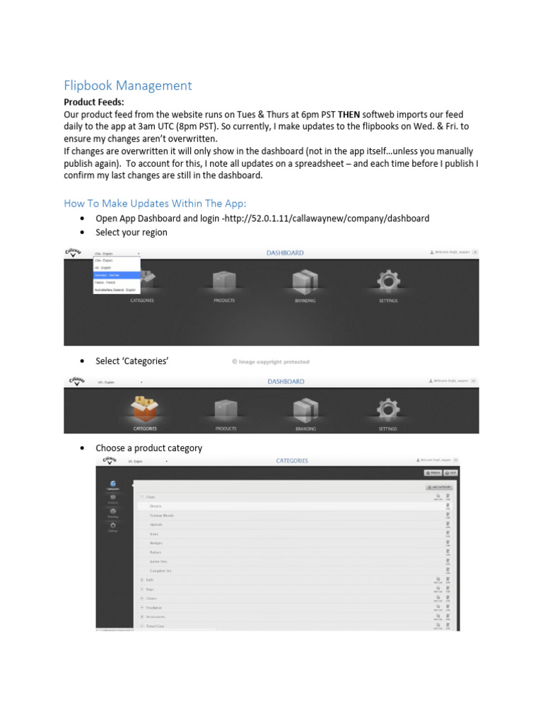 Flipbook Management and Update Guide | PDF