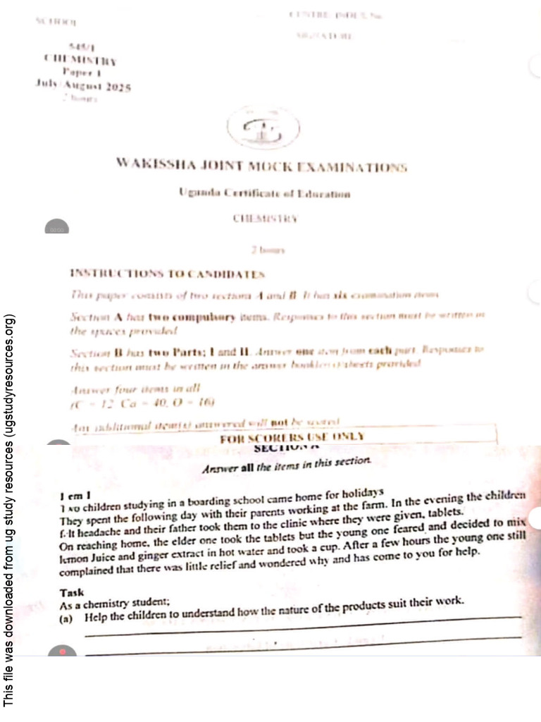 Wakisha Biology Mocks 2025 PDF Download | PDF