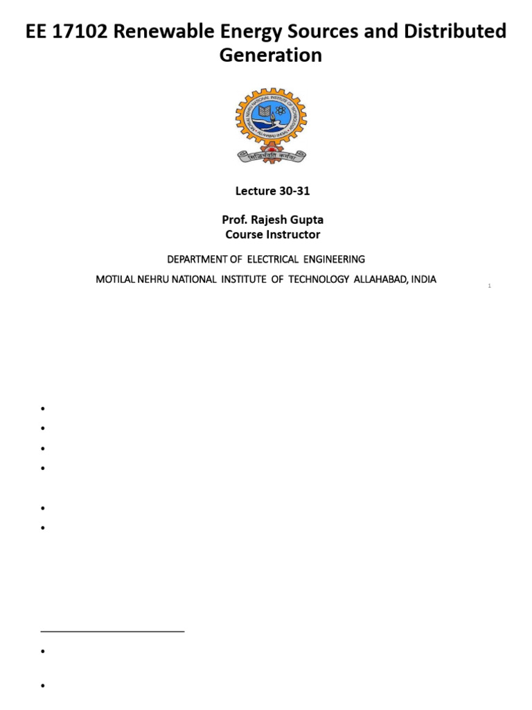 Lecture30-31 - DFIG and PMSG Control | PDF | Electric Generator | Power Inverter