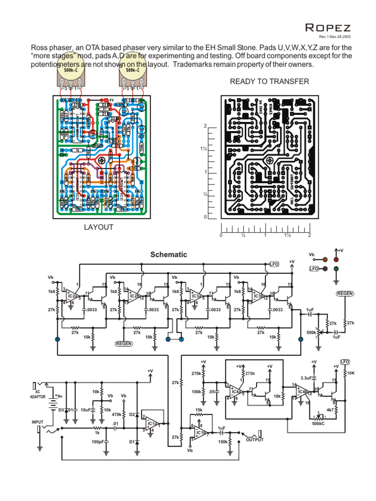 Ross Phaser Schematic and Modifications | PDF | Manufactured Goods ...