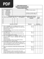 PASE Questionnaire for Elderly | PDF
