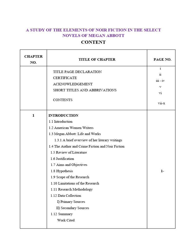 Noir Fiction Elements in Megan Abbott | PDF | Film Noir