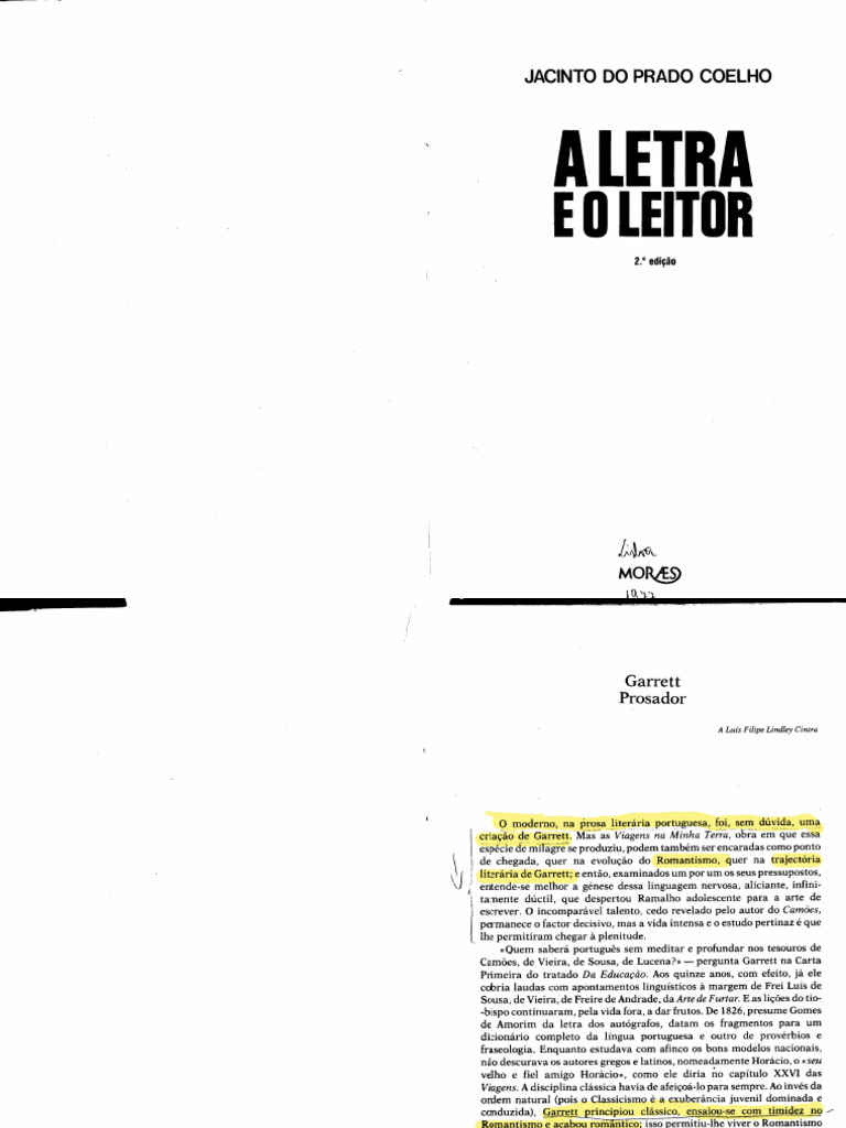 Coelho Garrett Prosador | PDF