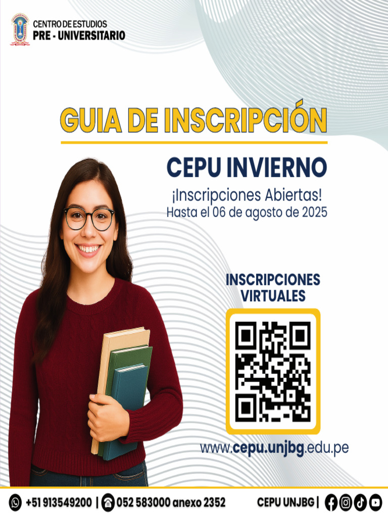 Guía de Inscripción CEPU Invierno 2025 | PDF