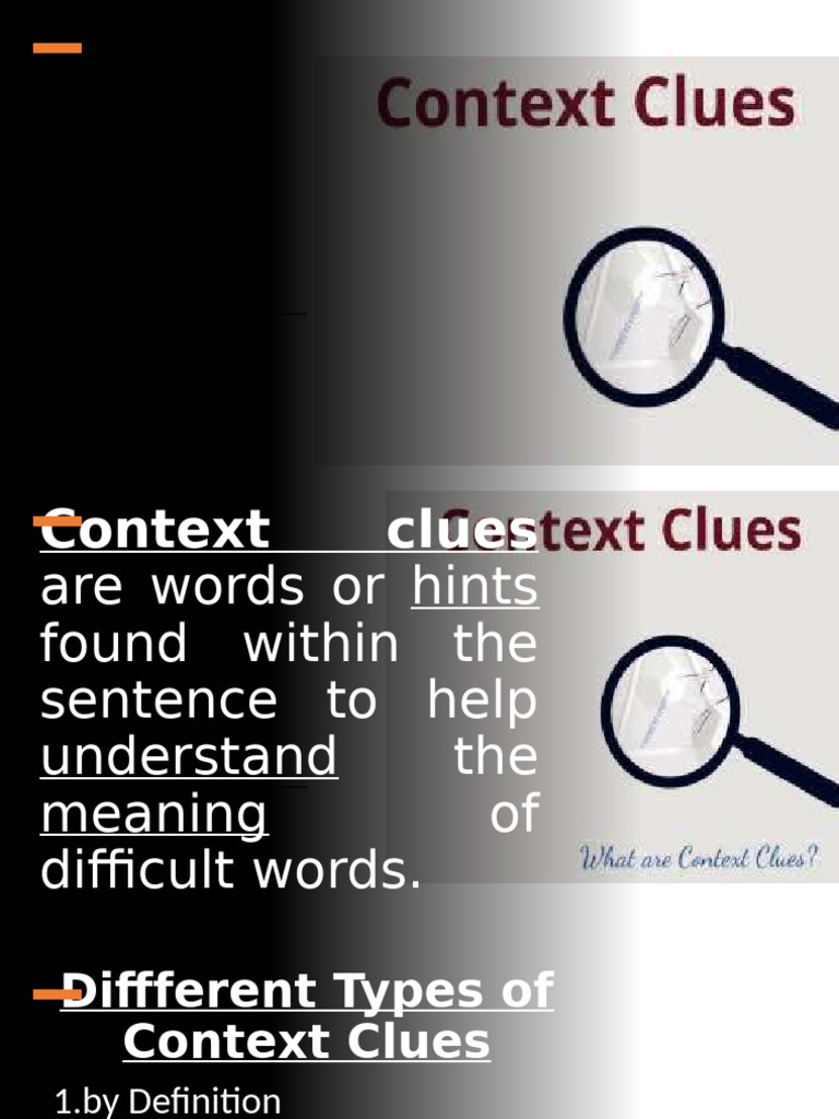 Context Clues LESSON | PDF
