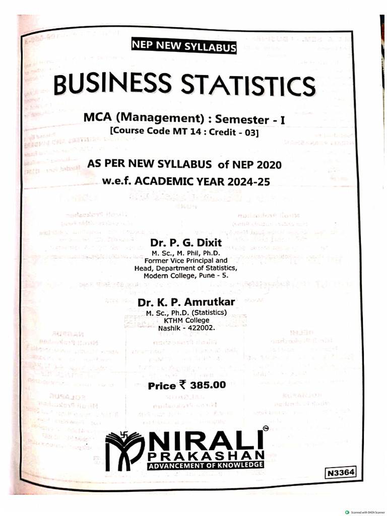 Business Statistics Merged | PDF