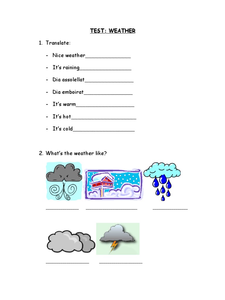 Test Weather | PDF | Finance & Money Management | Wellness