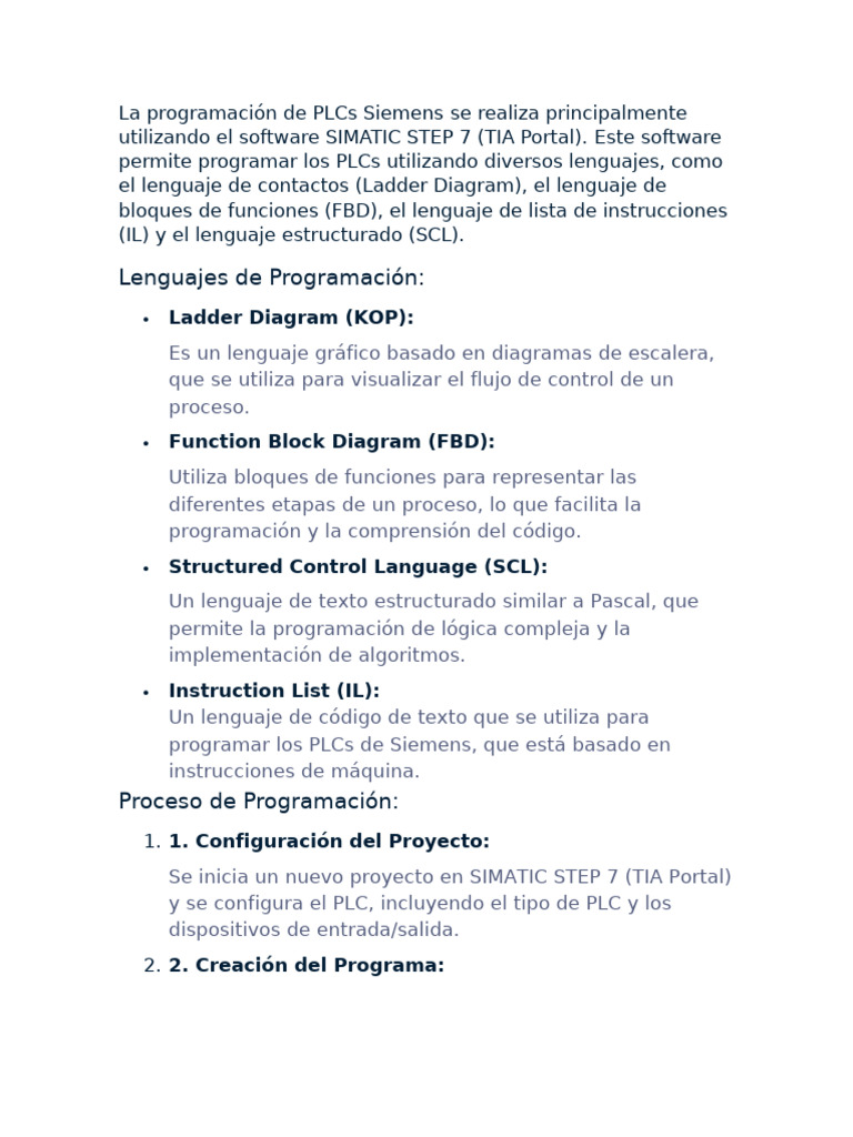 Programacion de PLC | PDF