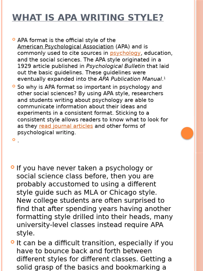 Apa Style | PDF | Apa Style | Citation