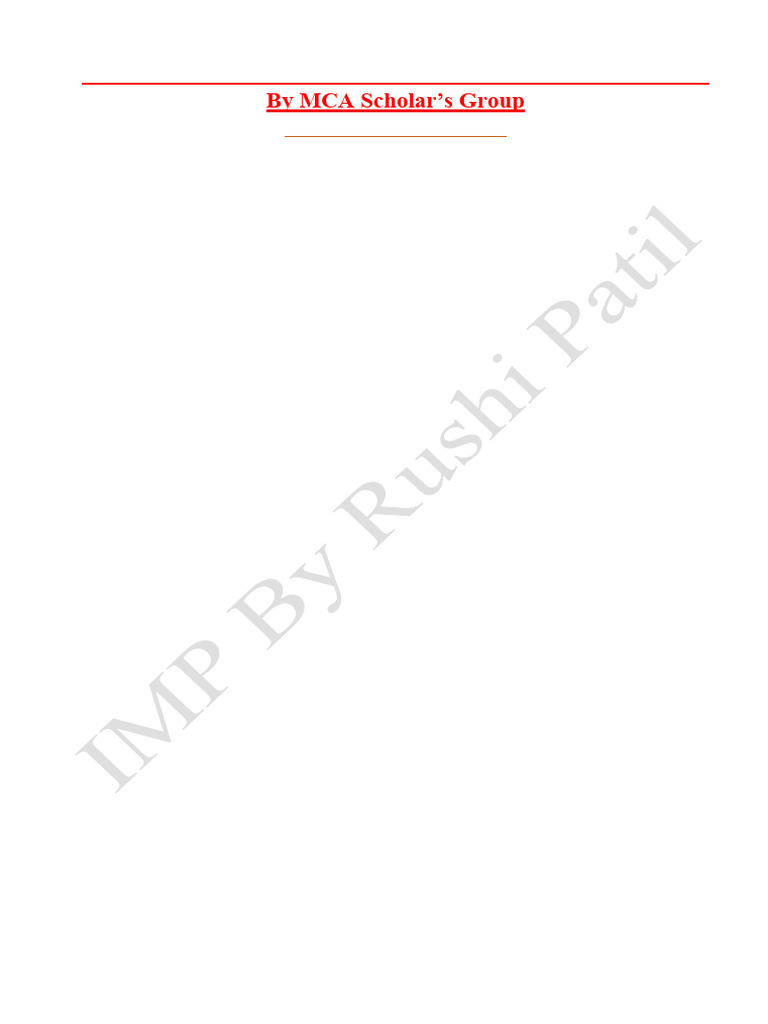 Sepm Imp Question Bank by Mca Scholars Group | PDF | Agile Software Development | Project Management