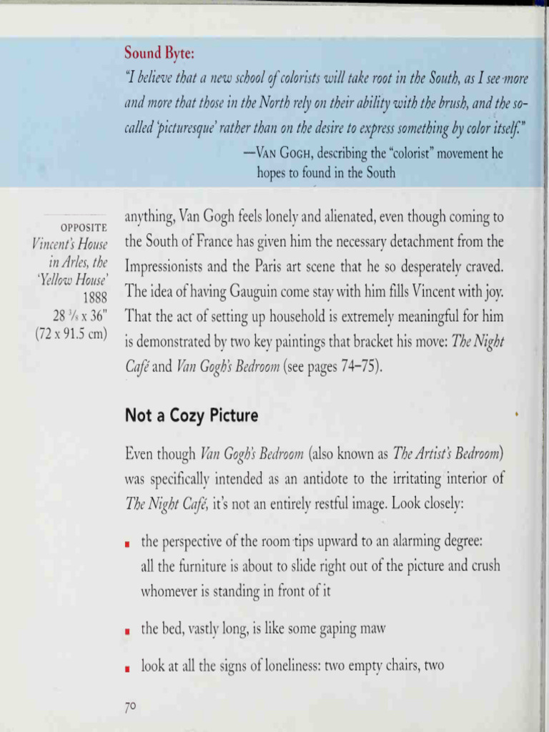 Van Gogh's Colorist Vision in the South | PDF