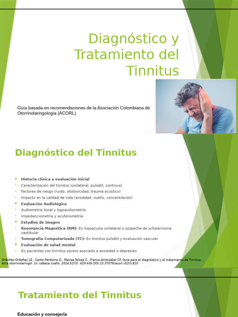 Diagnóstico y Tratamiento Del Tinnitus | PDF