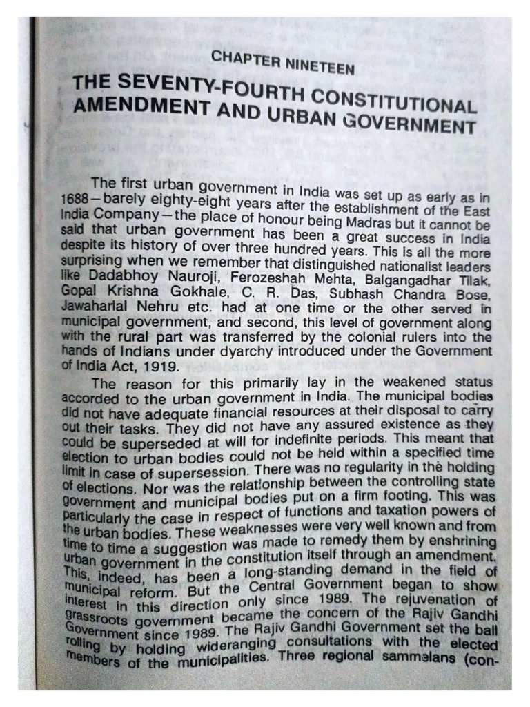 74th Amendment | PDF