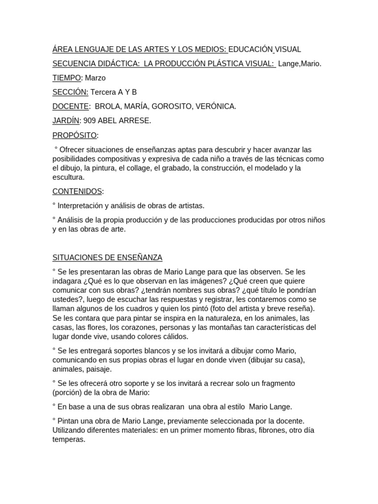 Lenguaje de Las Artes y Los Medios 2022 | PDF