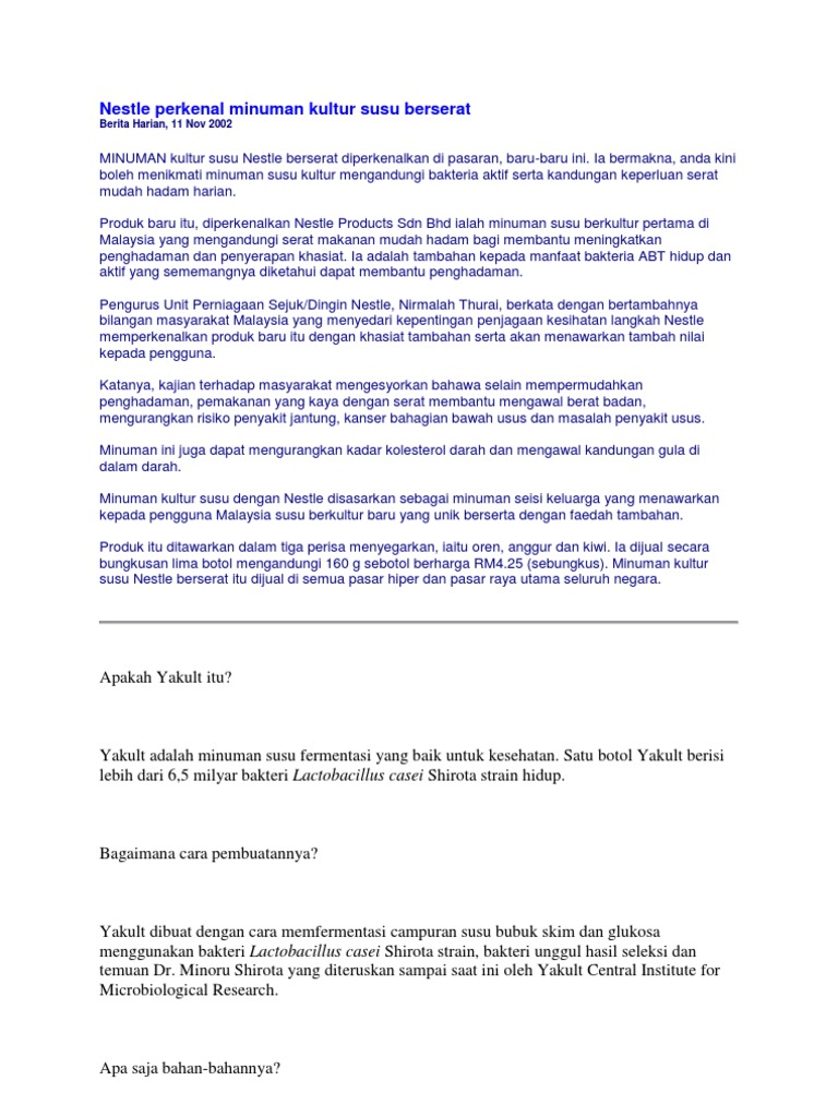 Kelebihan Syarikat Nestle - terriploaty