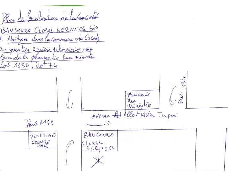 Plan de Localisation Bangoura Global Services | PDF