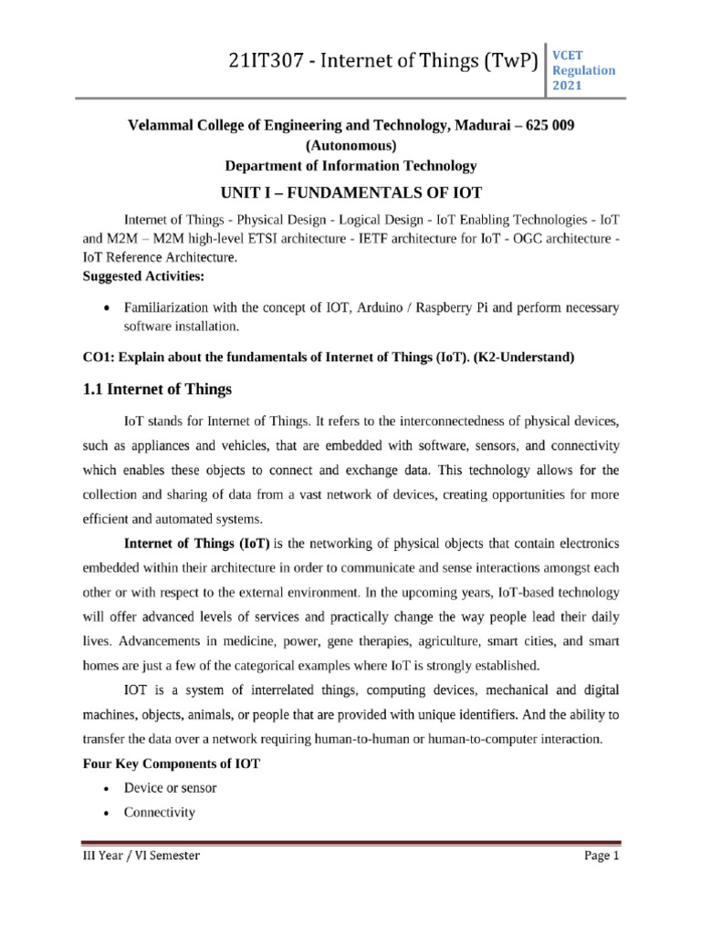 unit-1_iot-1 | PDF