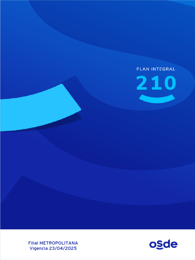 Cartilla OSDE 210 Abril 2025 | PDF