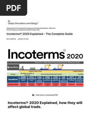 Incoterms 2020 Explained The Complete Guide Incodocs 【35++】 Dap