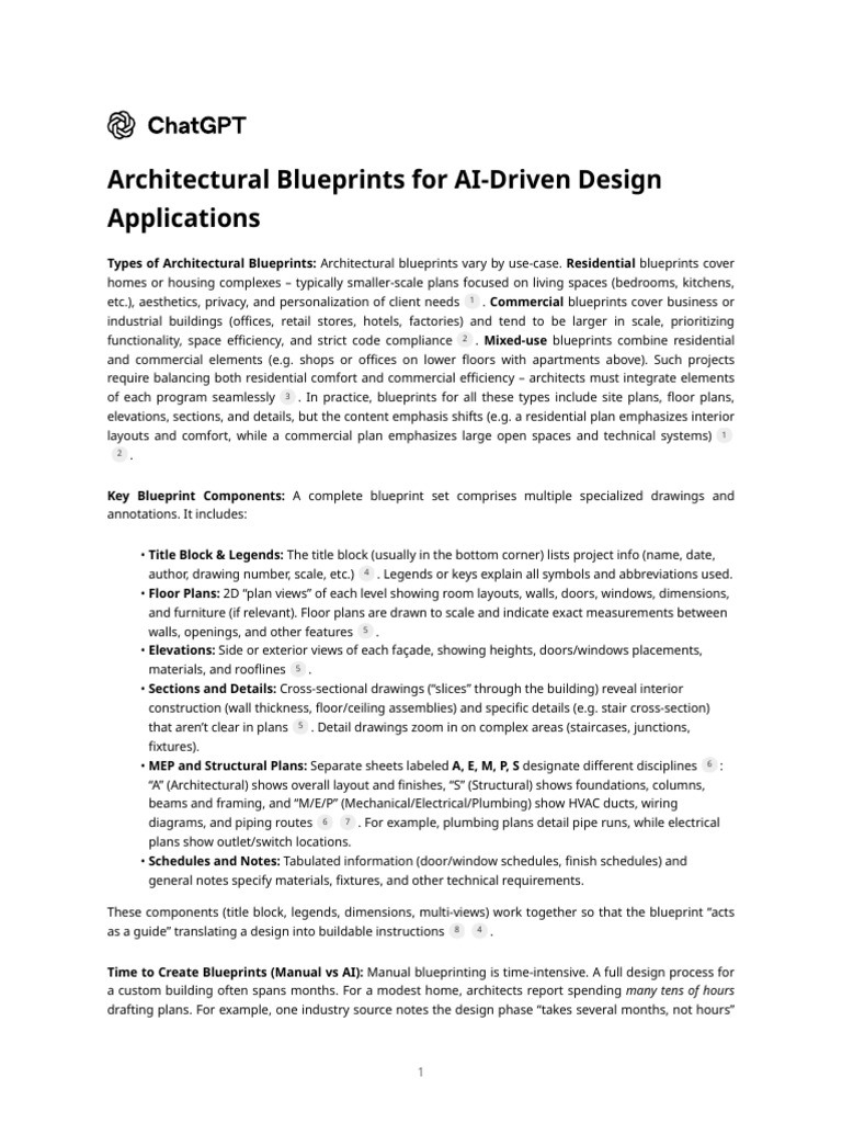 AI-Driven Architectural Blueprint Guide | PDF | Artificial Intelligence ...
