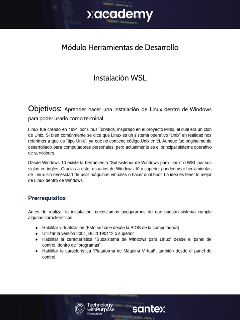 01 - WSL | PDF | Distribución de Linux | Software