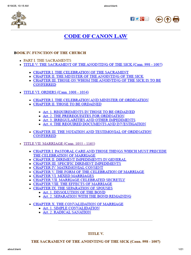 Canon Law on Marriage Regulations | PDF | Bishop | Deacon