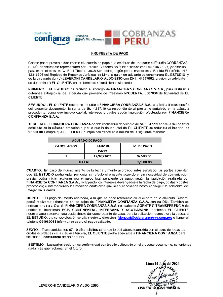 CARTA DE APROBACION CONFIANZA........................ Mmm ...