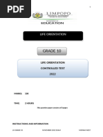 Grade 10 Life Orientation Term 1 Guide | PDF | Self Esteem | Learning
