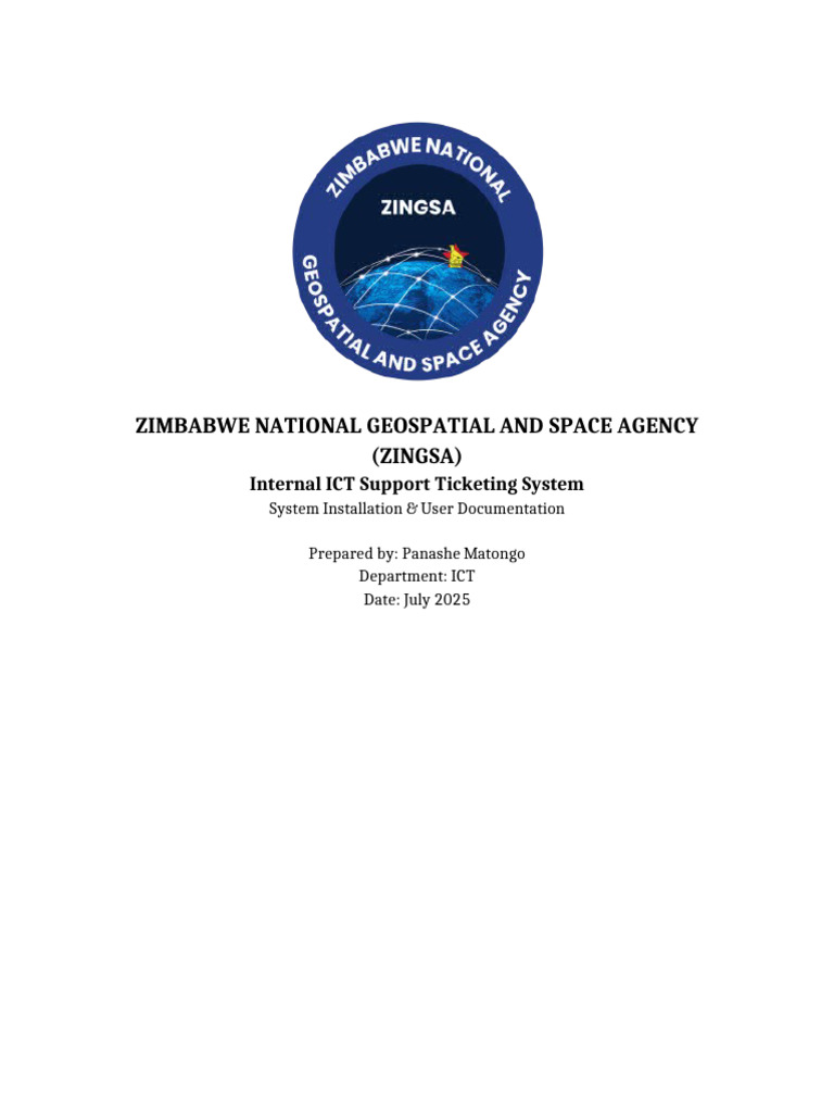 ZINGSA ICT Ticketing System Guide | PDF | Php | User (Computing)