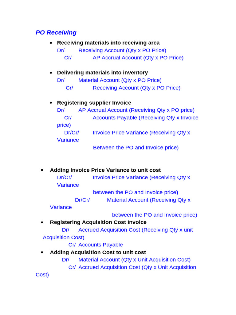 PO Receiving and Inventory Management Guide | PDF